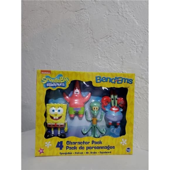 Toys | Spongebob Squarepants 5 Bendable Posable Bendems Figure ...